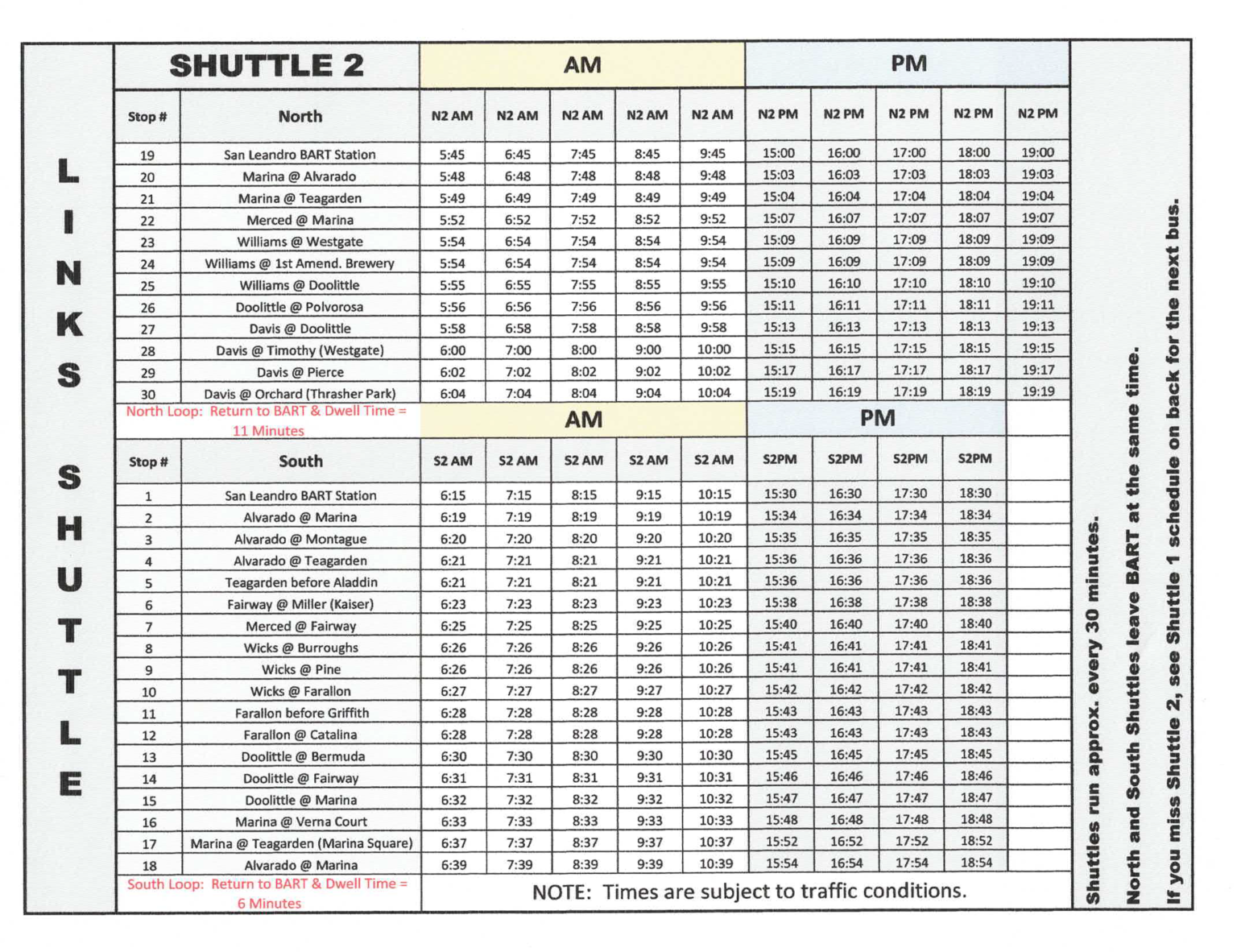 San Leandro Links Shuttle – Free and Convenient